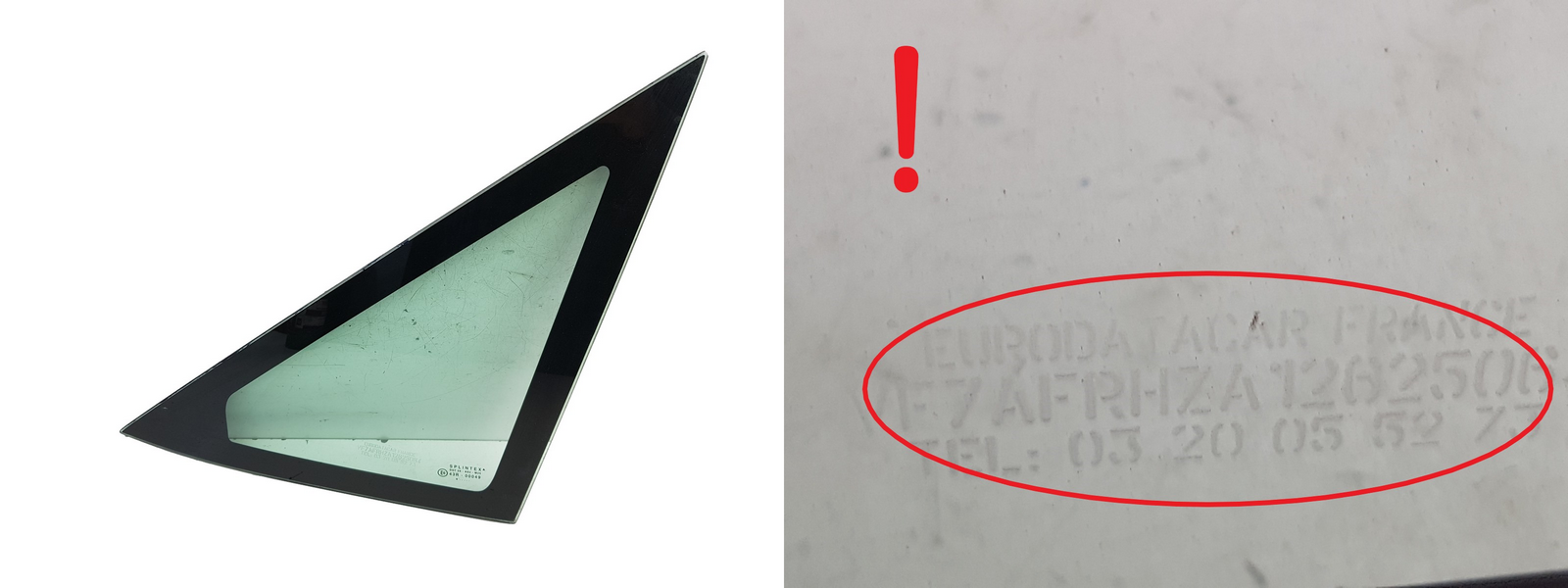 Body Window Front Left 8116CC Peugeot 806 Citroen Evasion AS2 DOT24