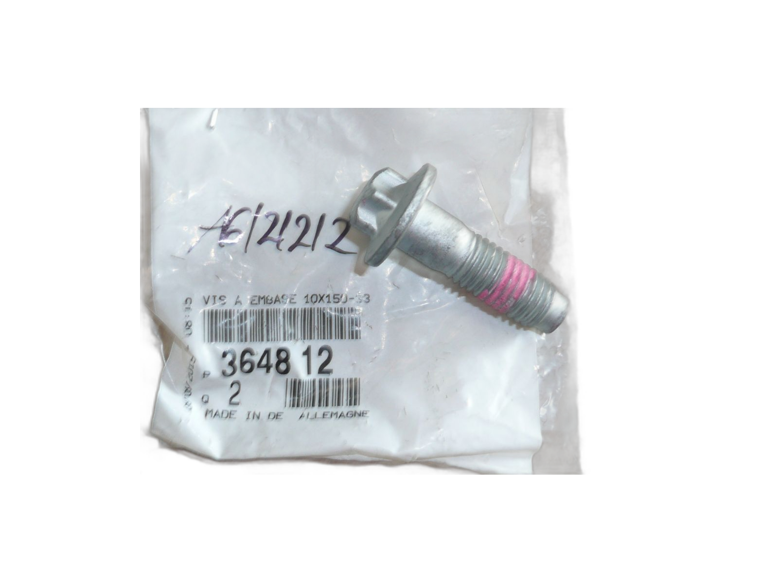 Bolt New Original 3648.12 364812 Citroen Peugeot