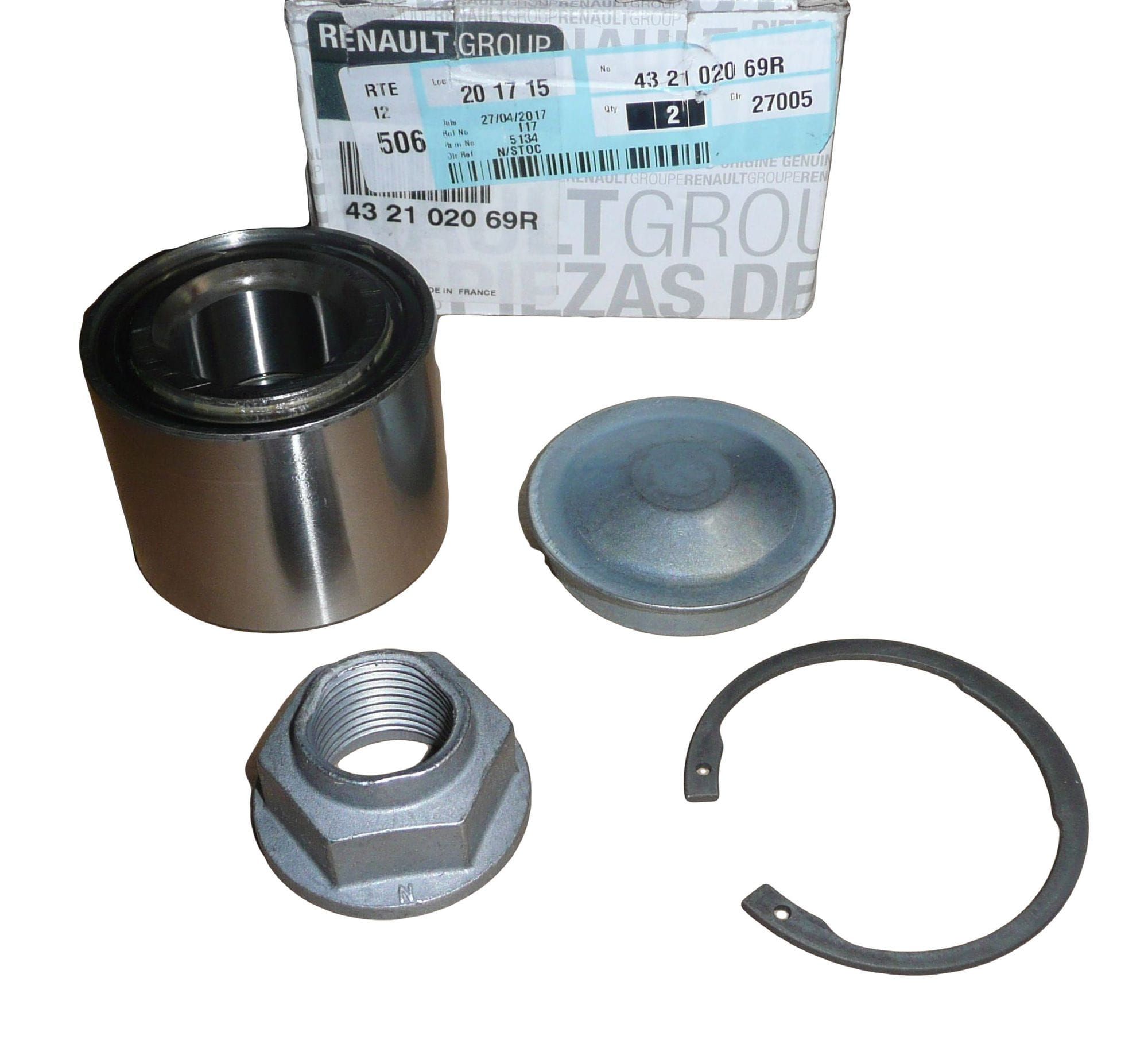 Wheel Bearing Rear Original Renault Captur Dokker Lodgy 432102069R