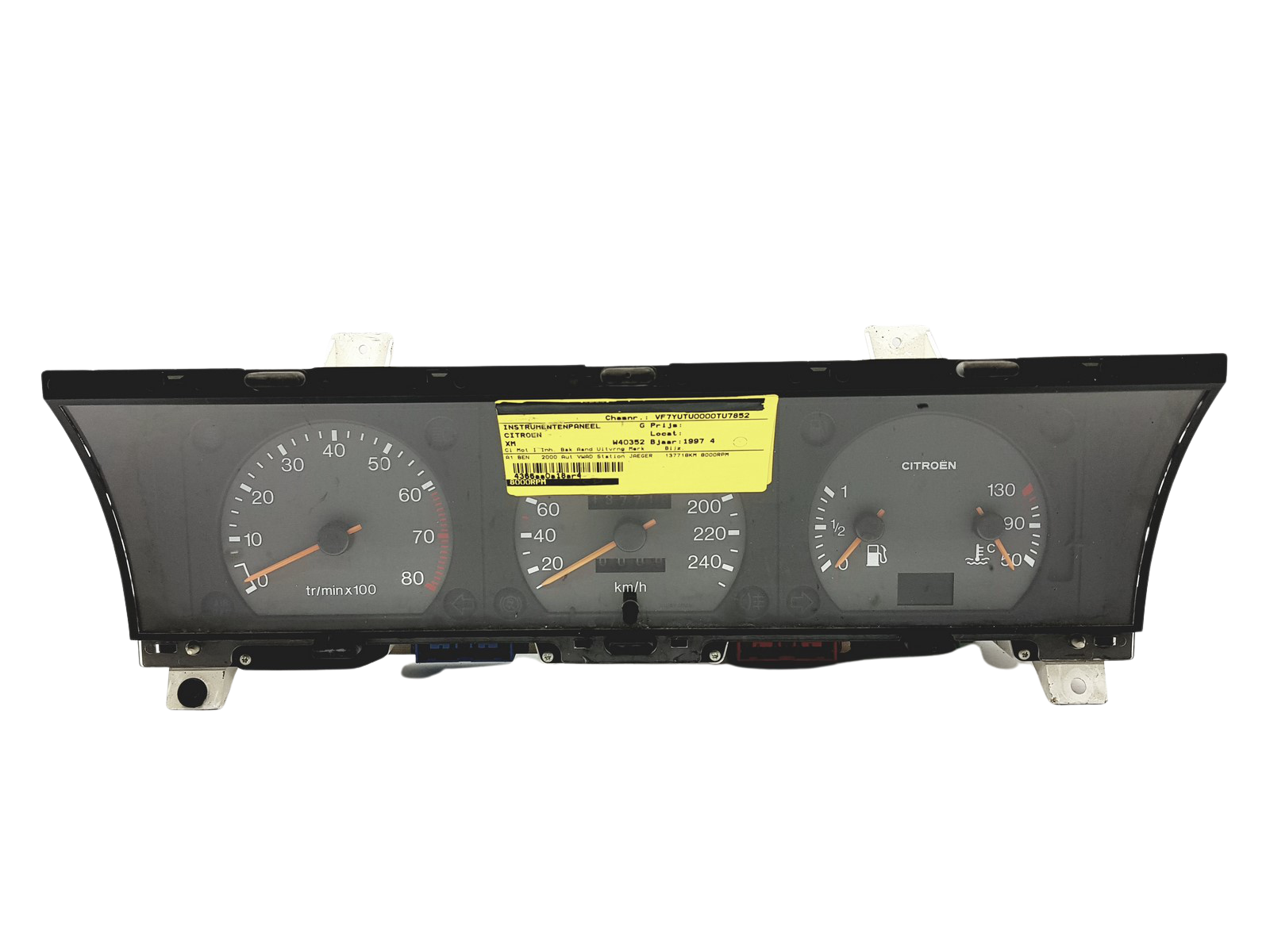Speedometer/Instrument Cluster Citroen XM 9628067080 09021449906 Jaeger