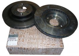 Tarcze Hamulcowe Komplet Przód Clio IV 402063149R Oryginał Renault ...